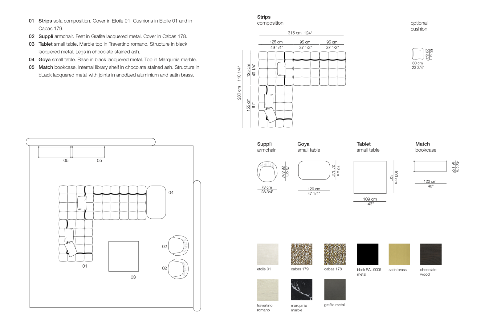 arflex – Strips seat system design Cini Boeri | Arflex